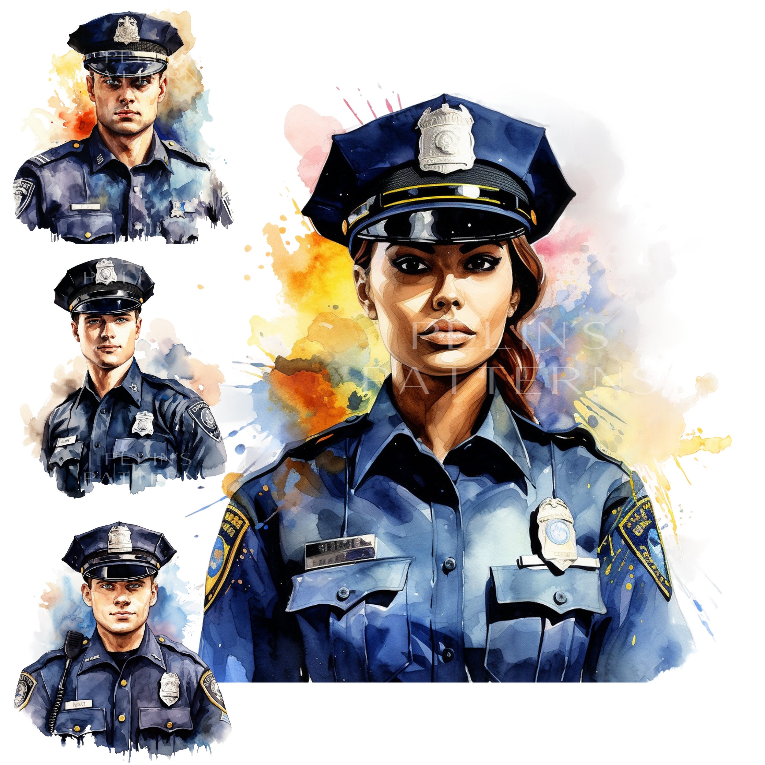Police Officer Png Clipart - Etsy
