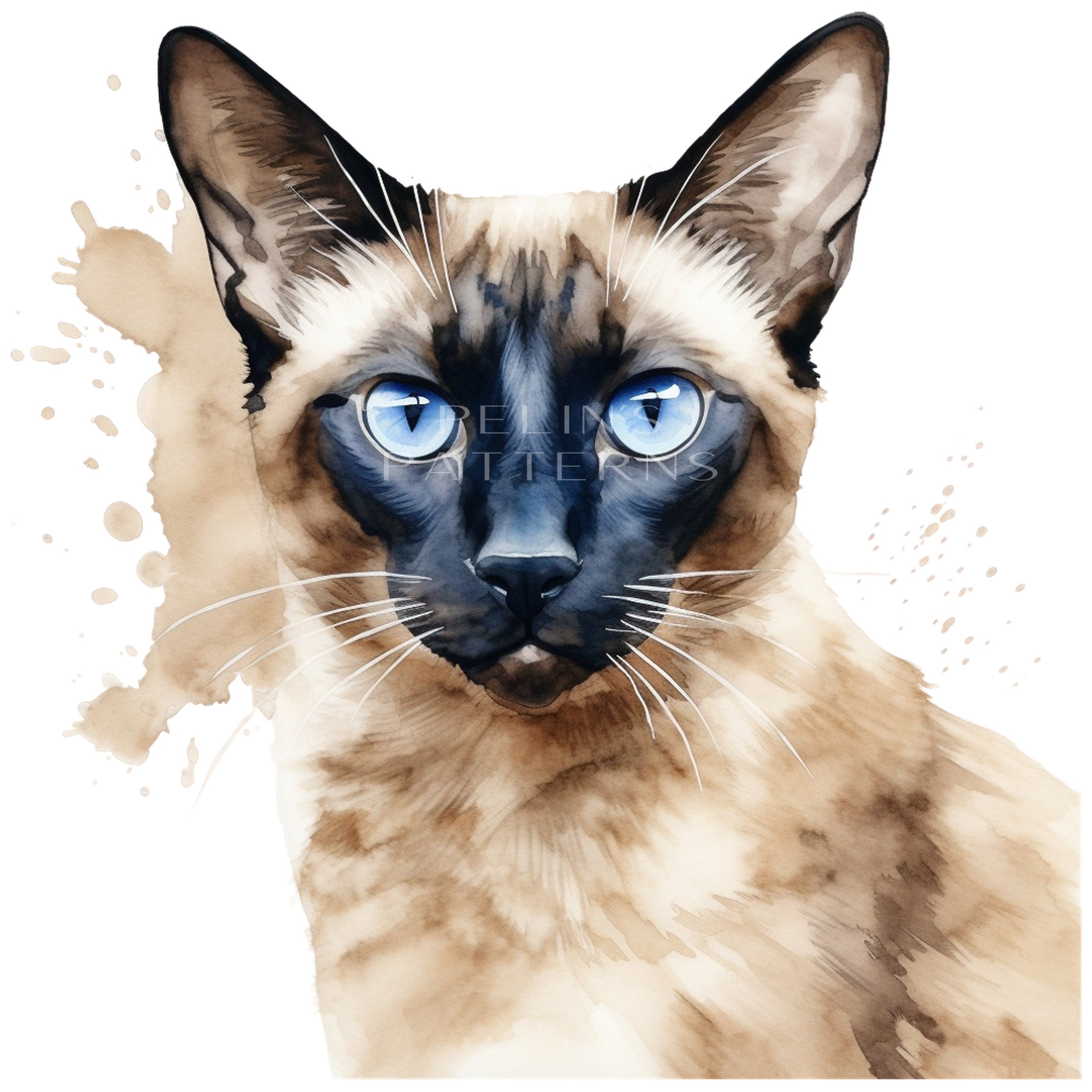 Siamese Cat Png Clipart - Etsy