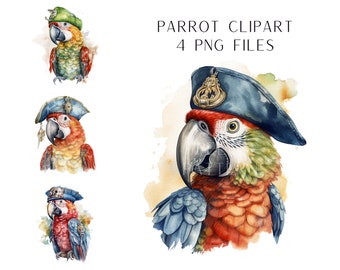 Macaw SVG Bundle, Parrot PNG, Bird Clipart , Hand Drawn Macaw Pictures ...