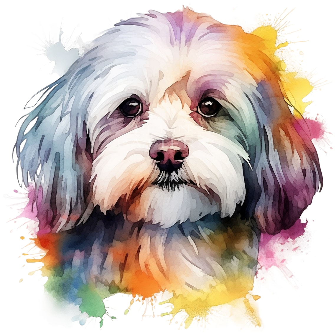 Havanese Dog Png Clipart - Etsy