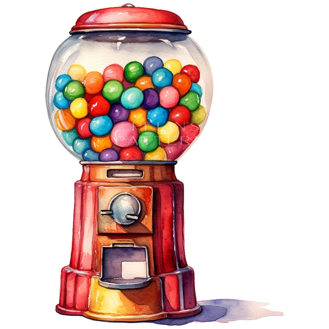 Gumball Machine Png Clipart - Etsy