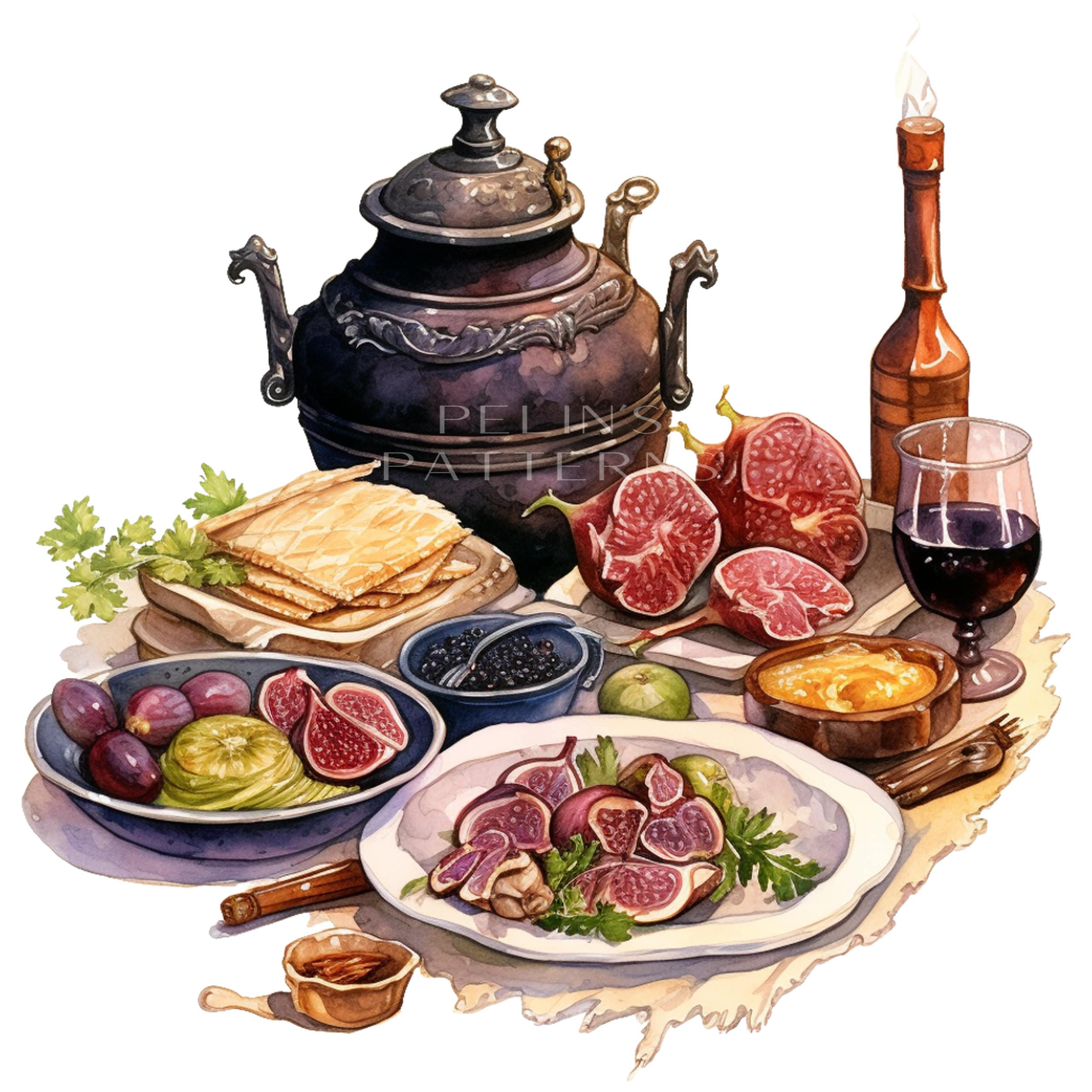 Medieval Food Png Clipart - Etsy