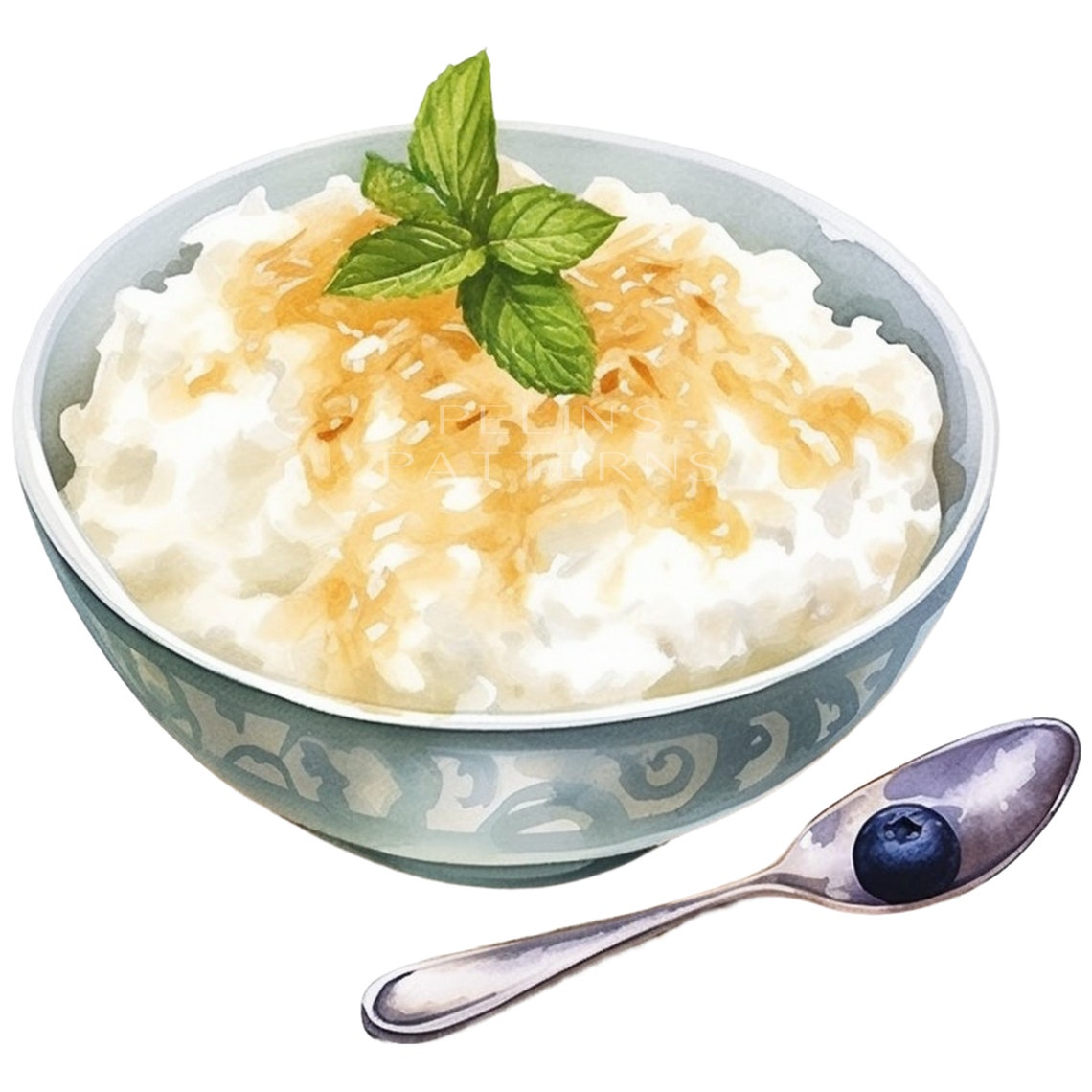 Rice Pudding Png Clipart - Etsy