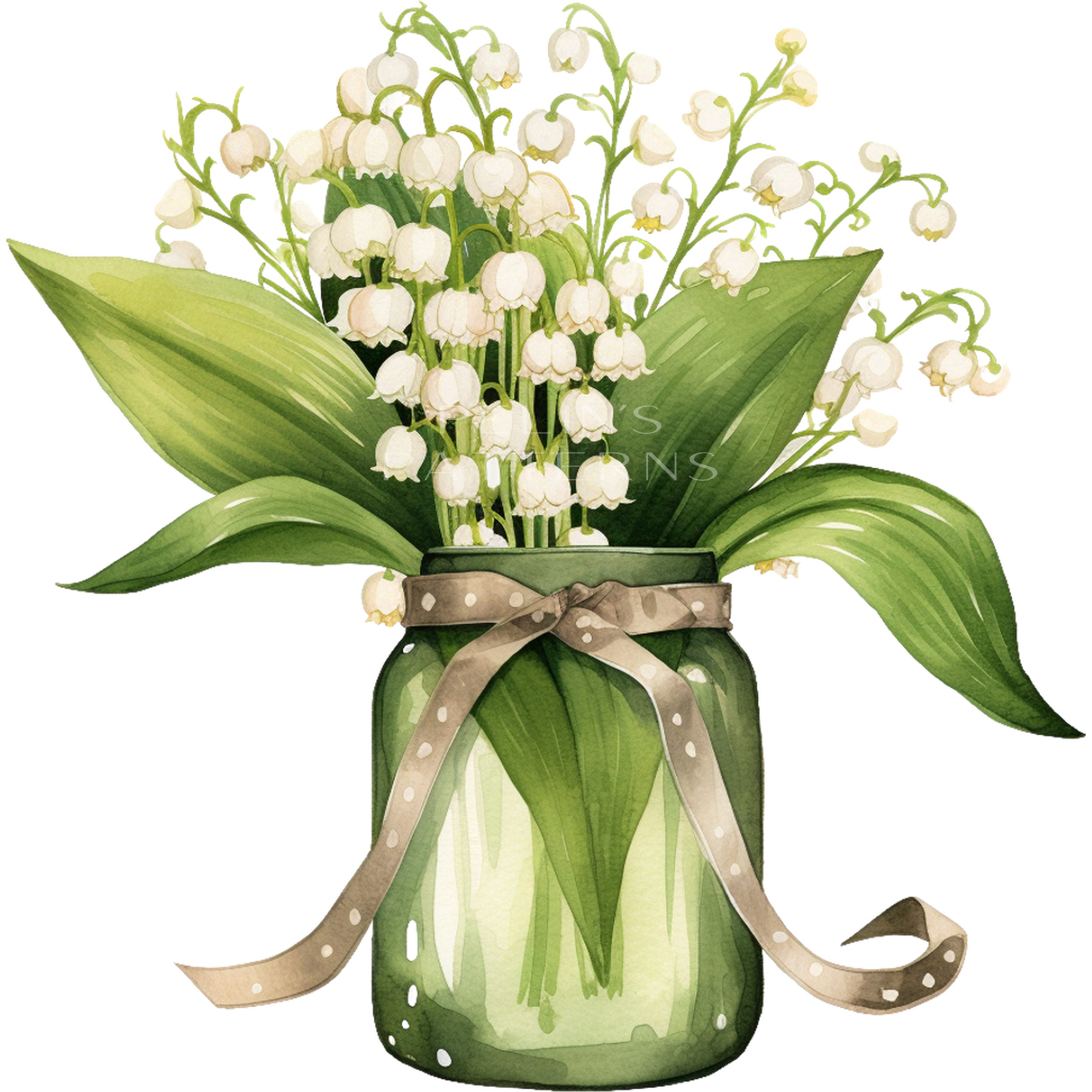 Lily of the Valley PNG Clipart - Etsy