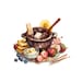 Chocolate Fondue Watercolor Clipart PNG - Etsy
