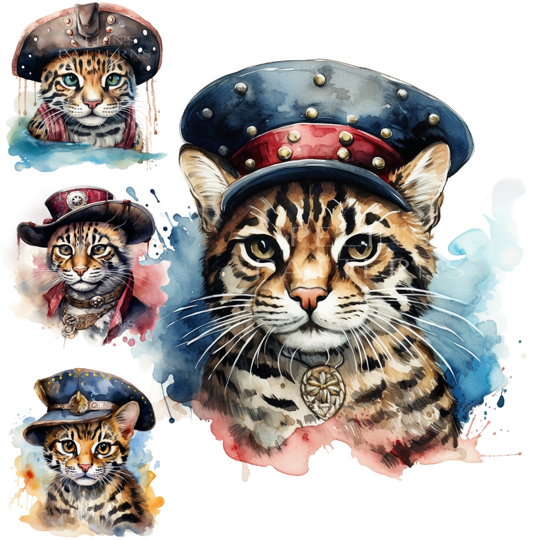 Ocelot Png Clipart - Etsy