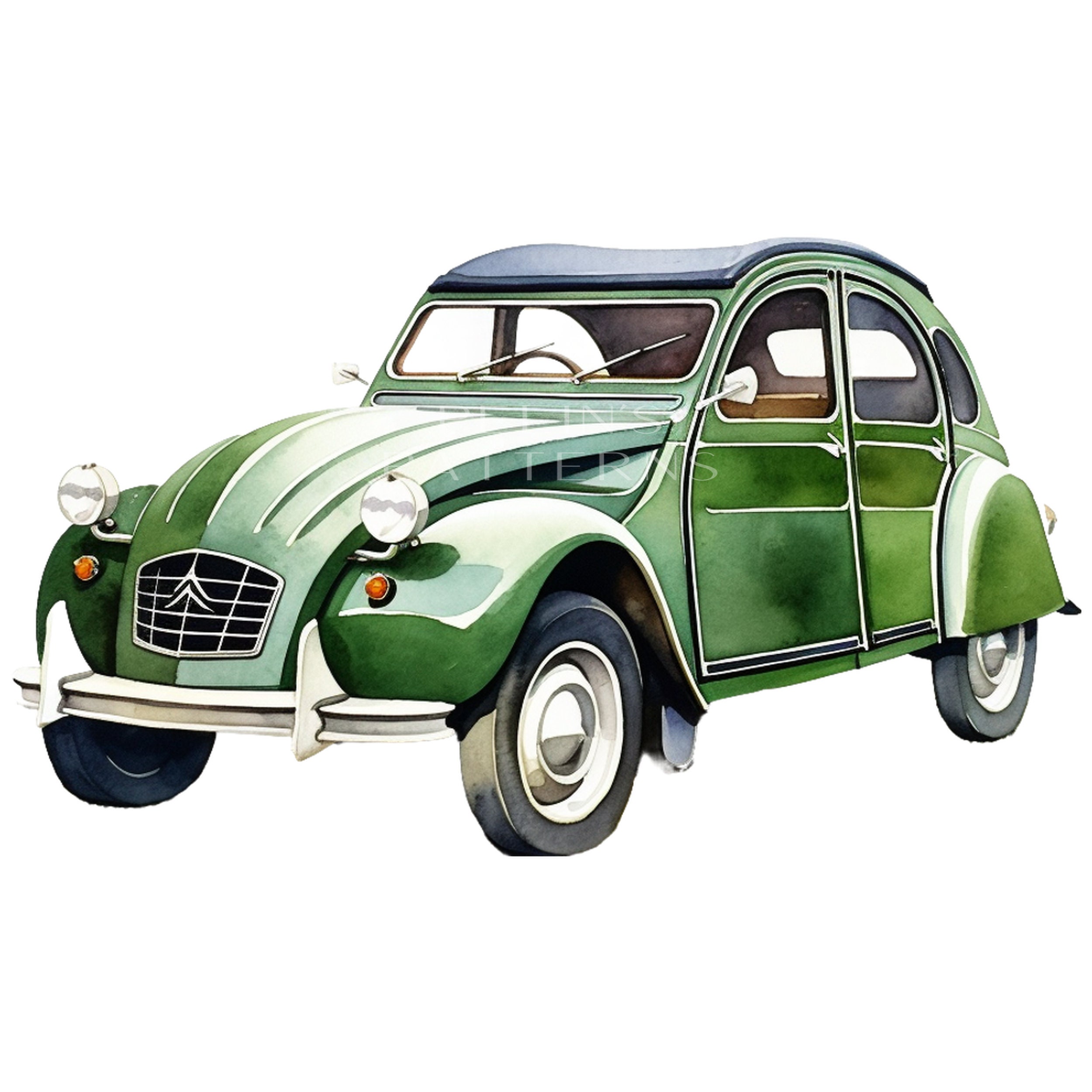 Citroen 2cv Png Clipart - Etsy