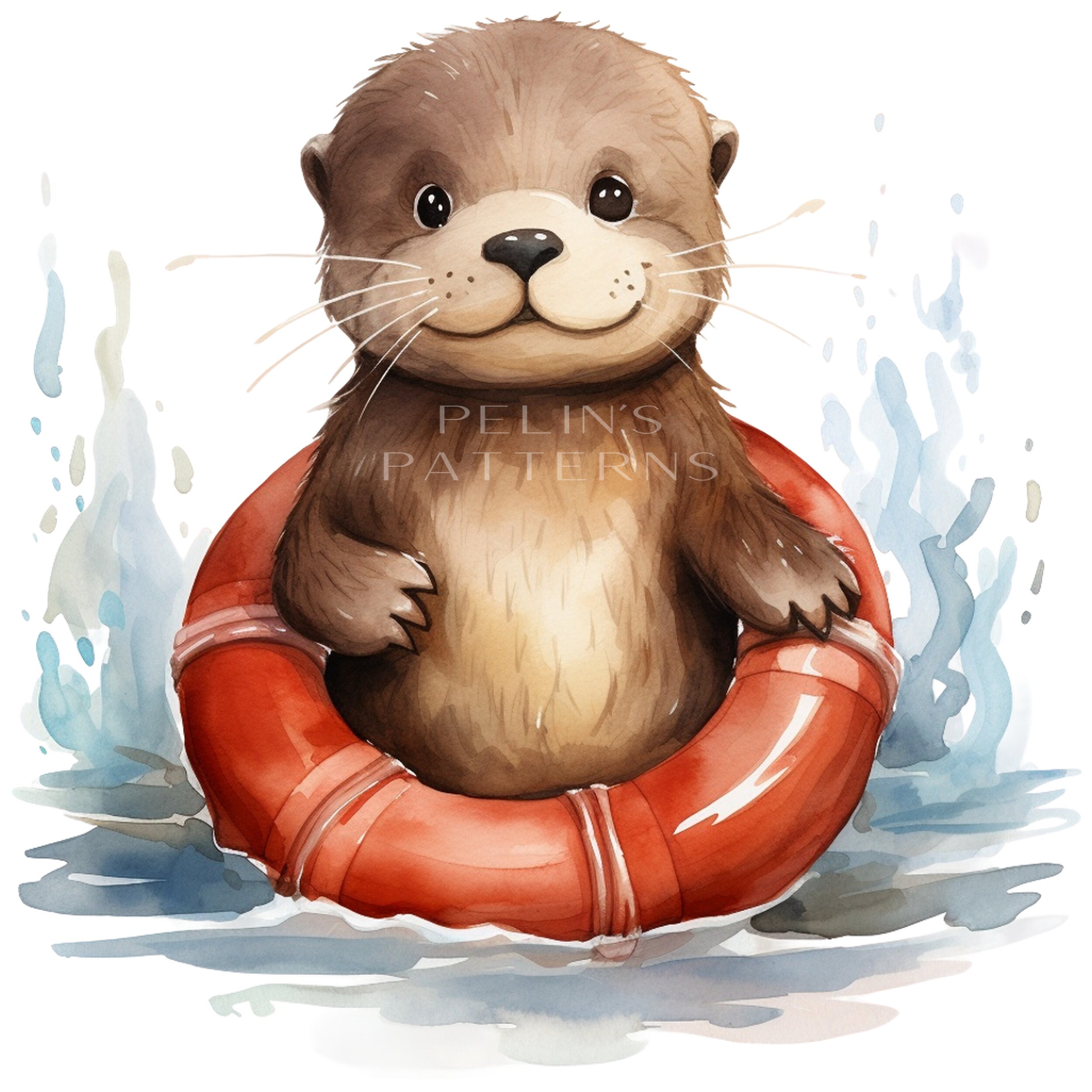 Otter Png Clipart - Etsy