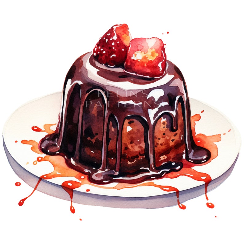 Lava Cake Png Clipart - Etsy