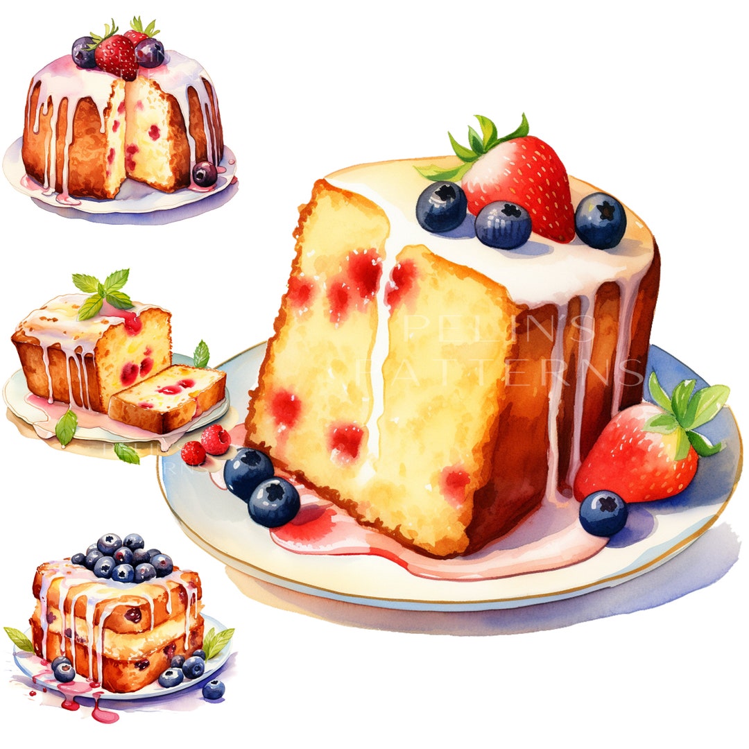 Pound Cake Png Clipart - Etsy