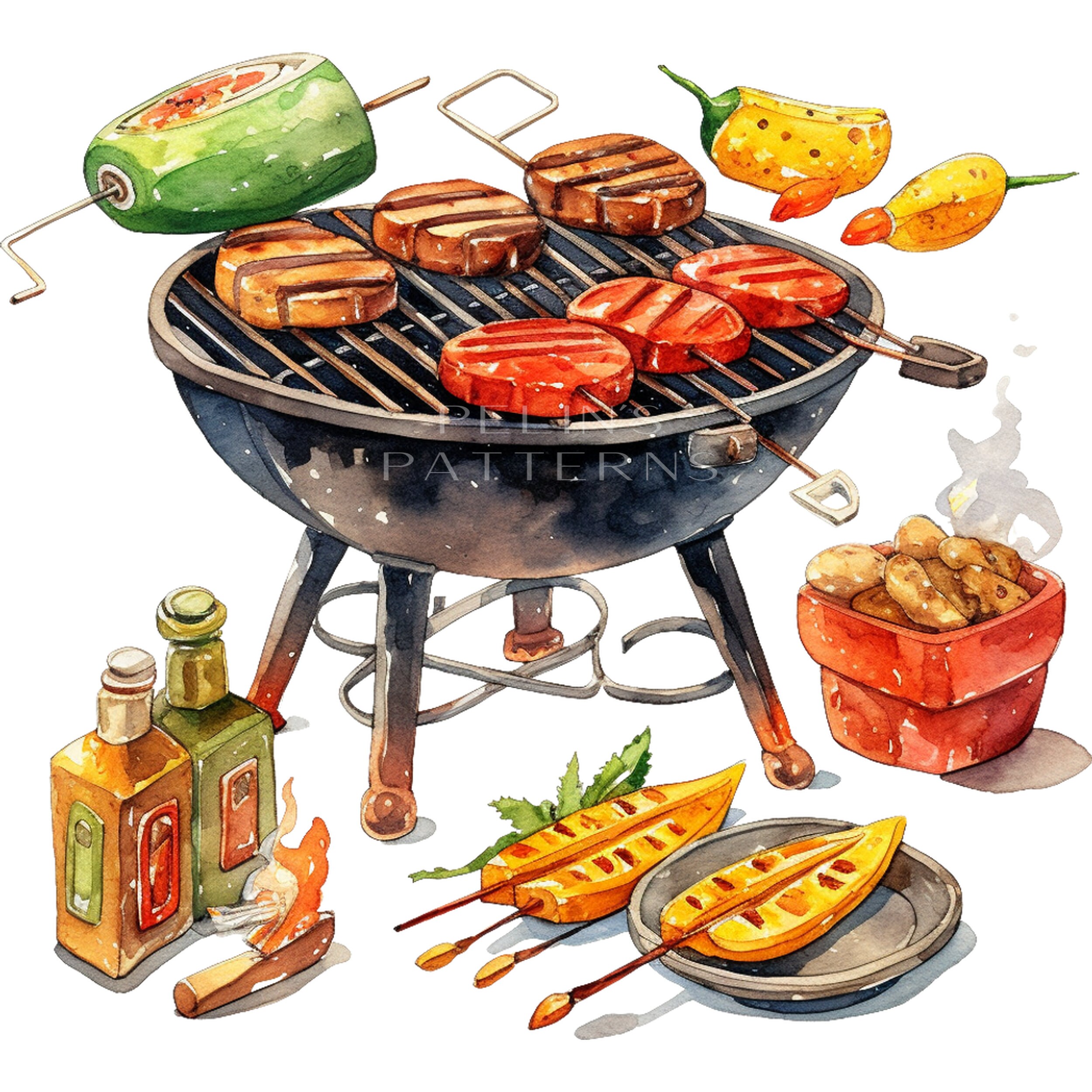 Grill Clipart PNG - Etsy