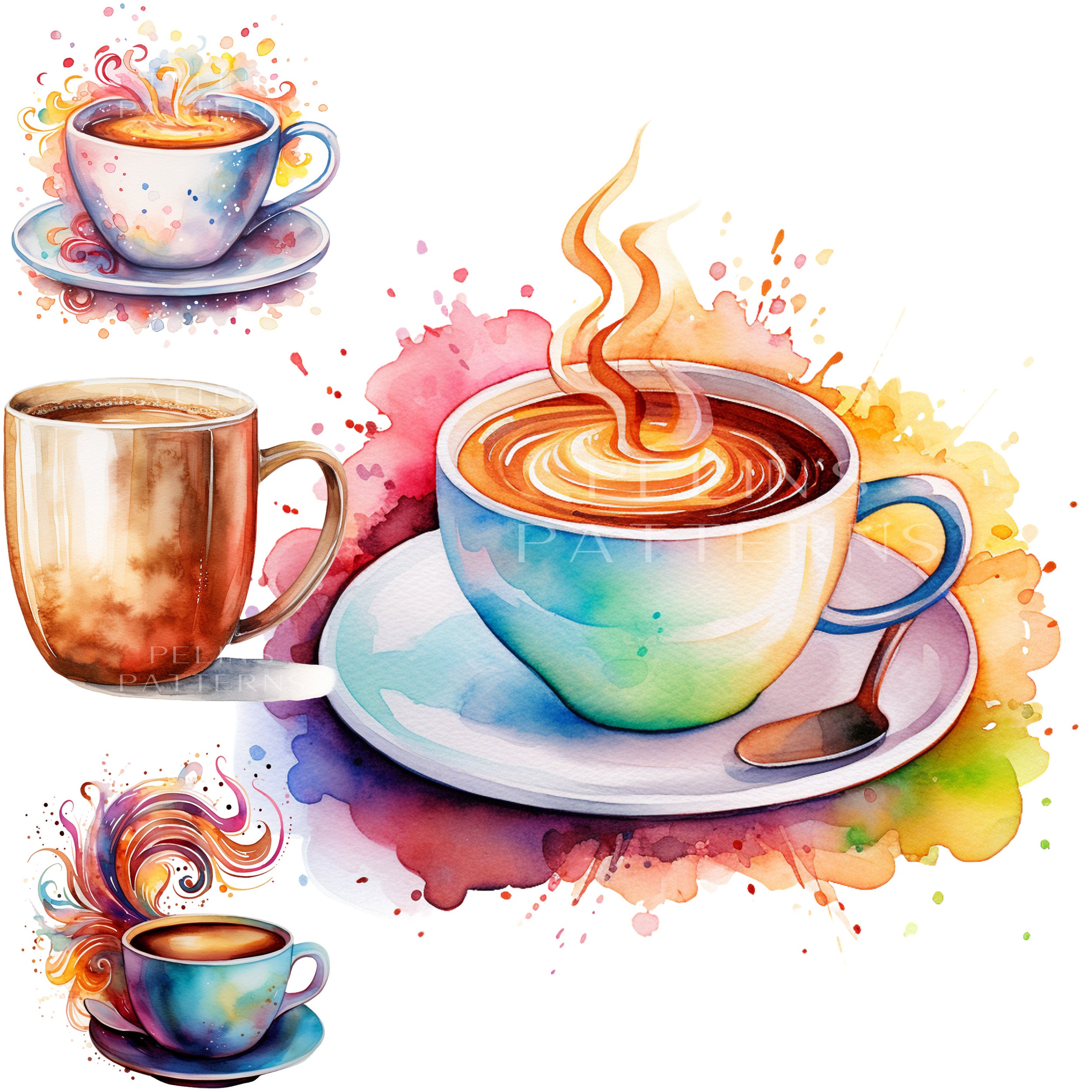 Coffee Mug Clipart Png - Etsy