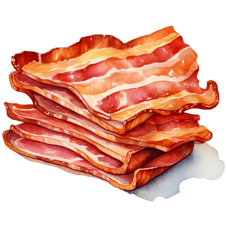 Bacon Clipart Png - Etsy