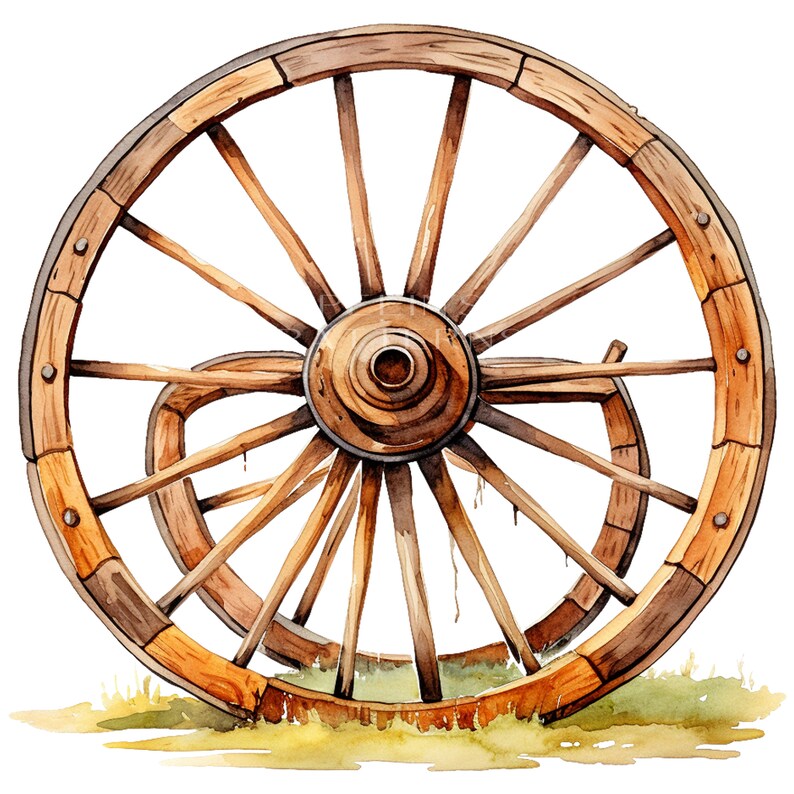 Wagon Wheel Png Clipart - Etsy