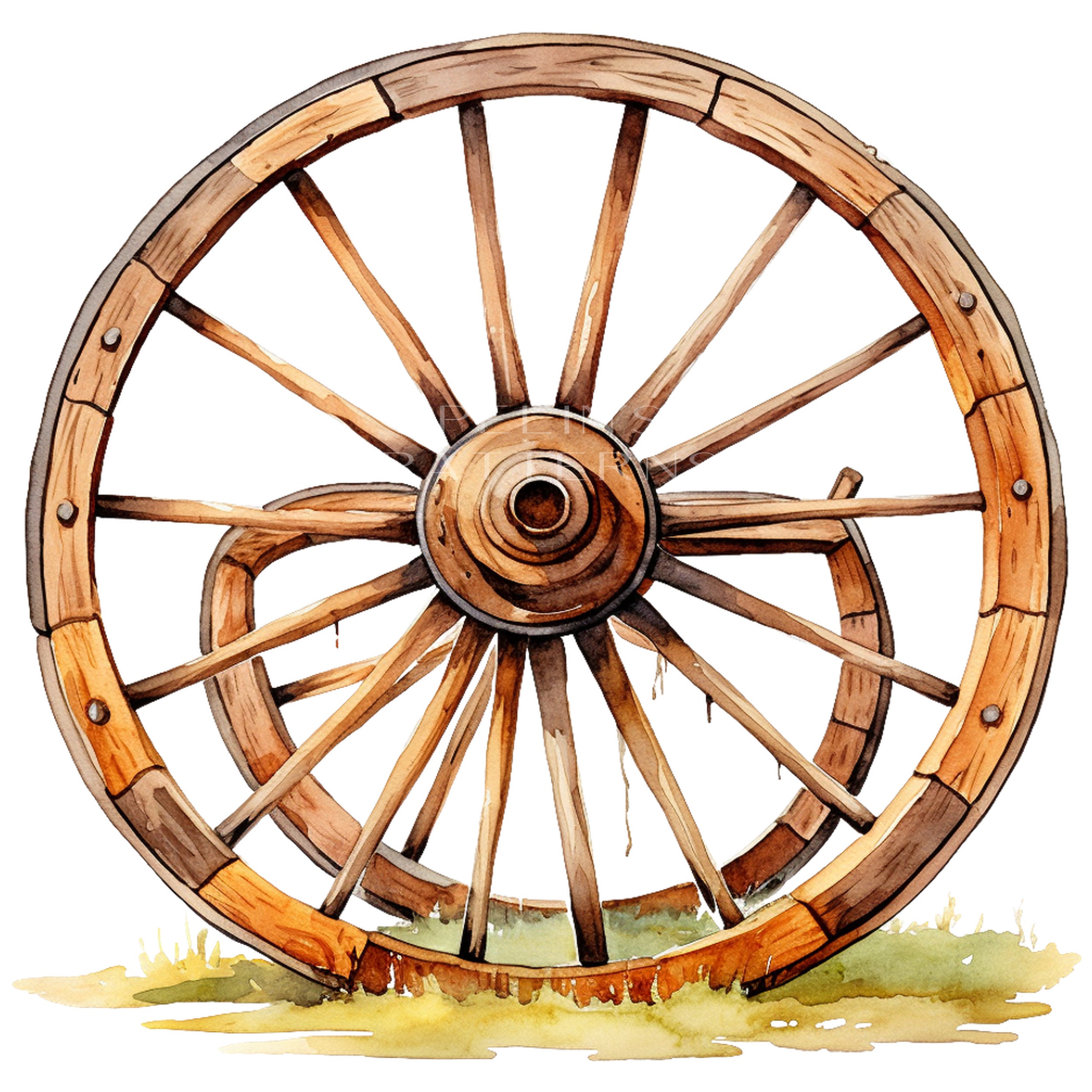 Wagon Wheel Png Clipart - Etsy