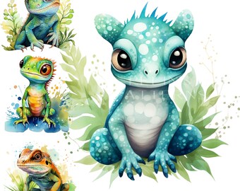 Lizard Clipart 10 High Quality Jpg's Instant Digital Download Digital ...