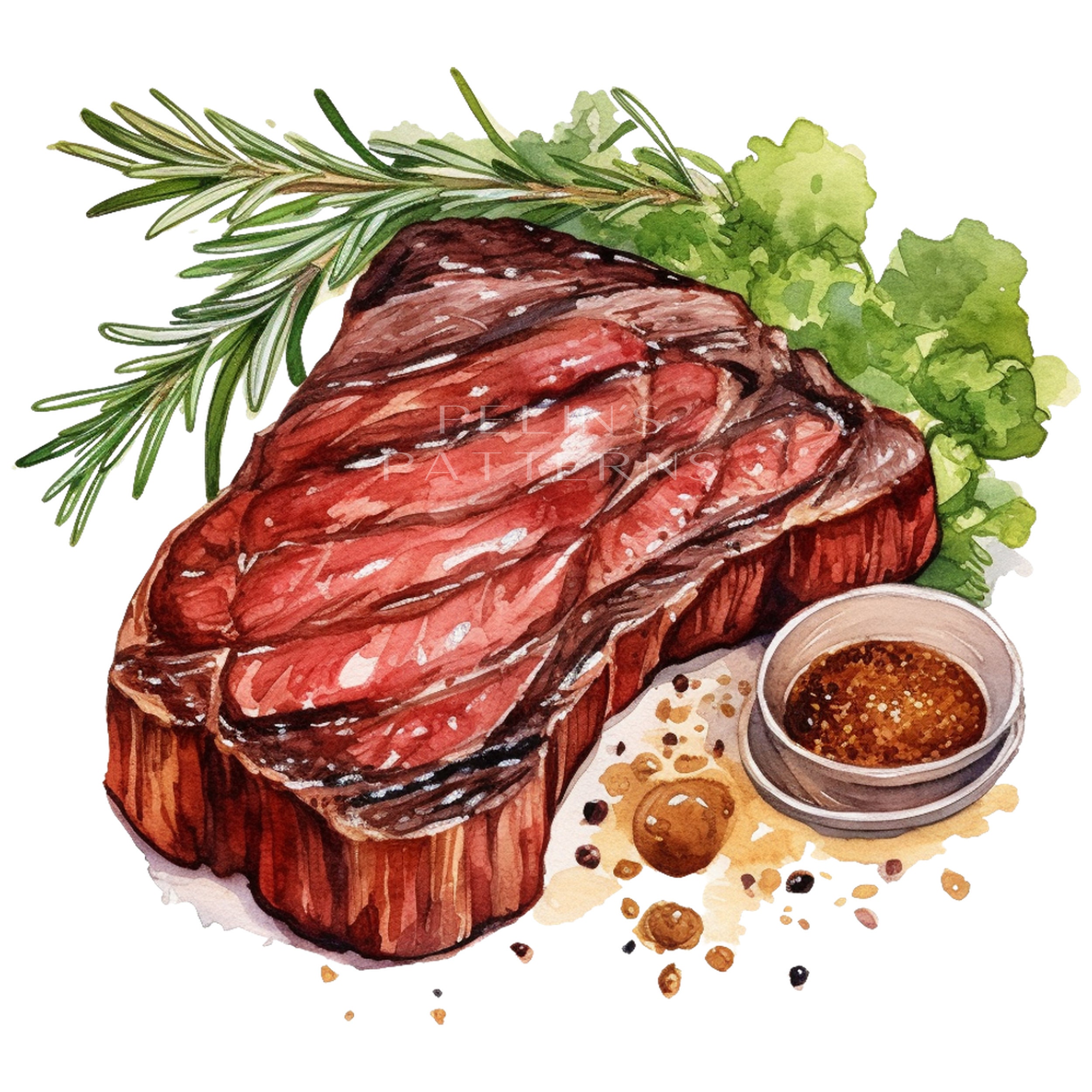 Ribeye Steak Png Clipart - Etsy