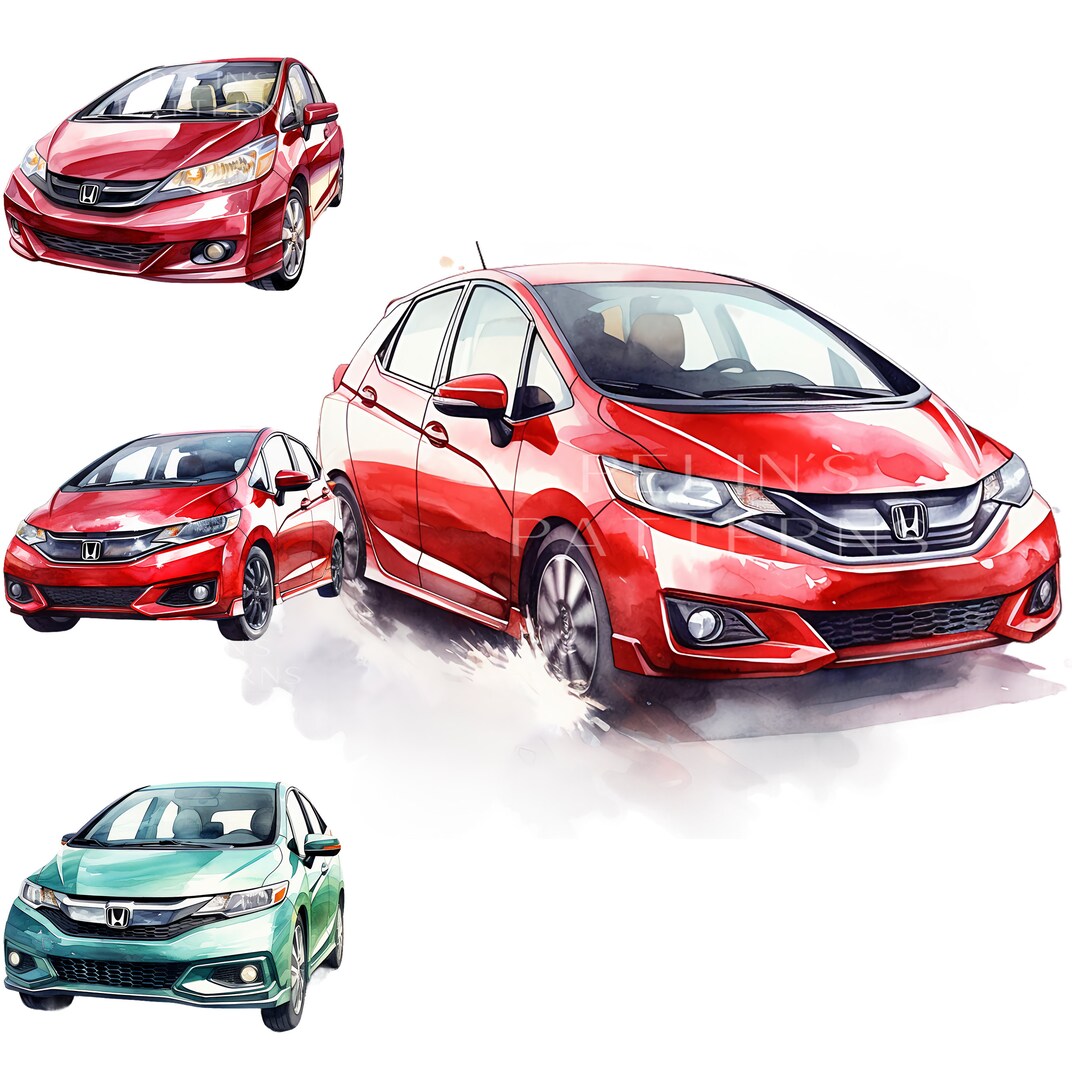 Honda Fit Clipart PNG - Etsy