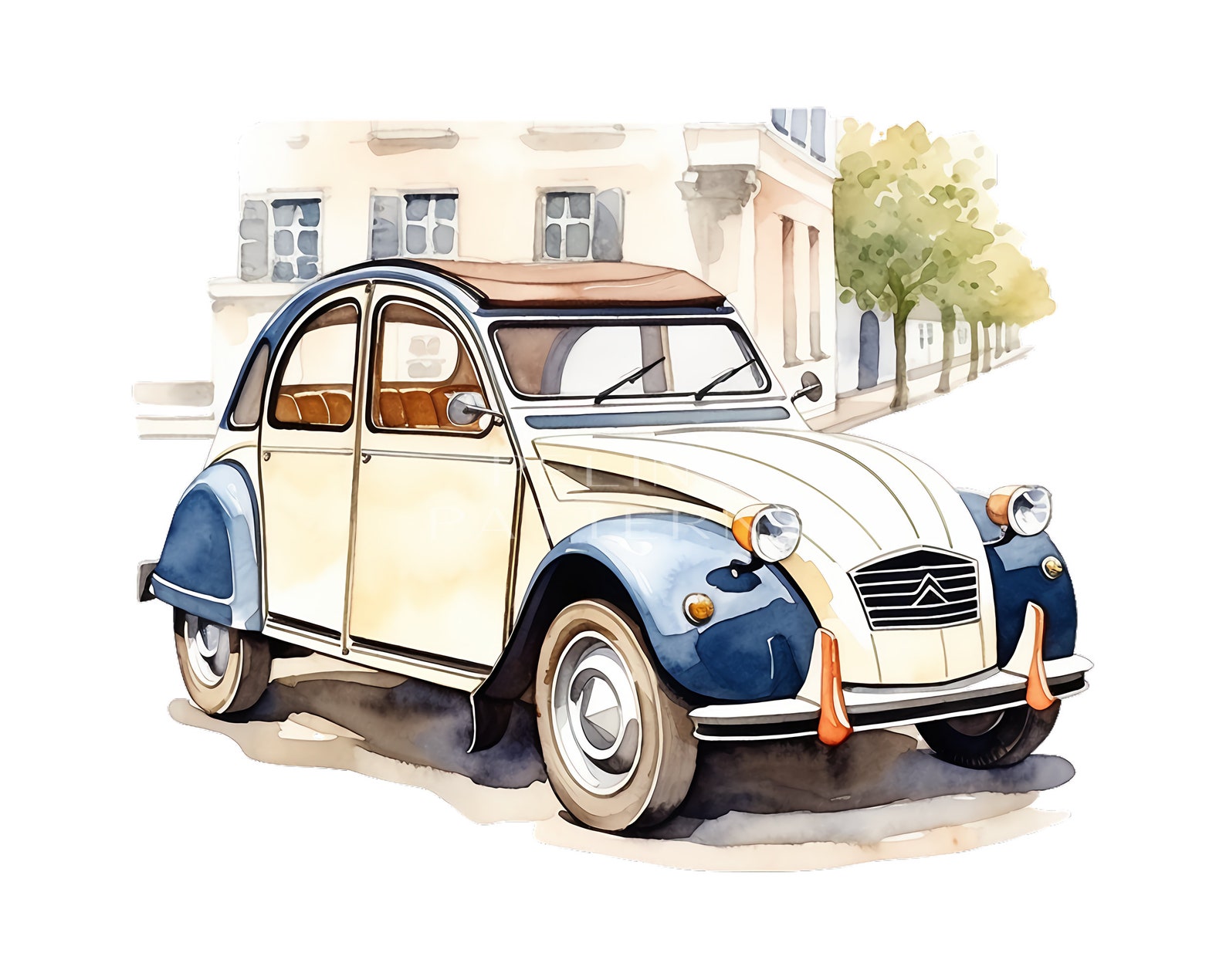 Citroen 2CV Clipart PNG - Etsy