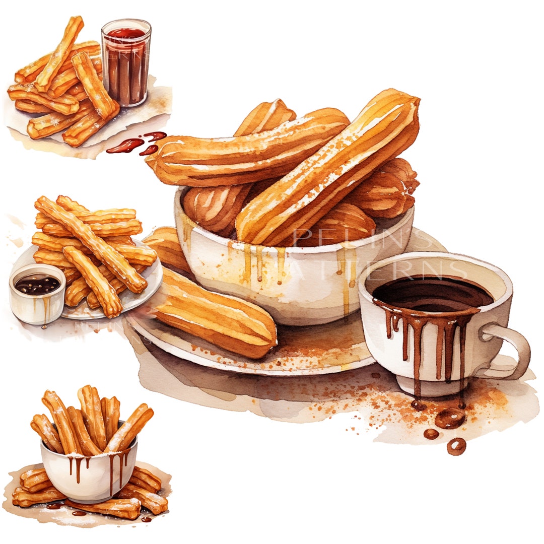 Churros Png Clipart - Etsy