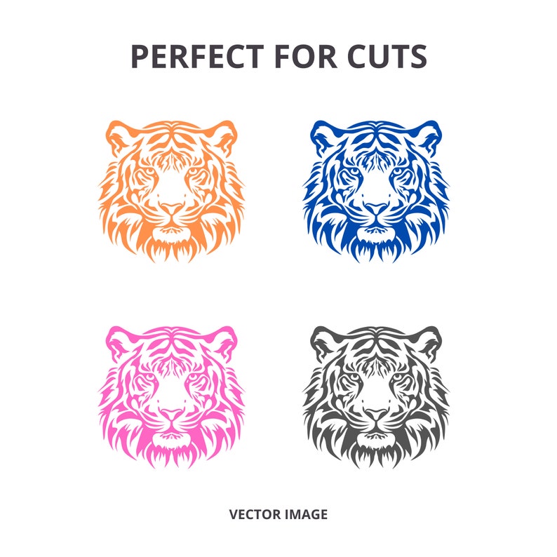 Tiger Svg, Tiger Clipart - Etsy
