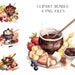 Chocolate Fondue Watercolor Clipart PNG - Etsy