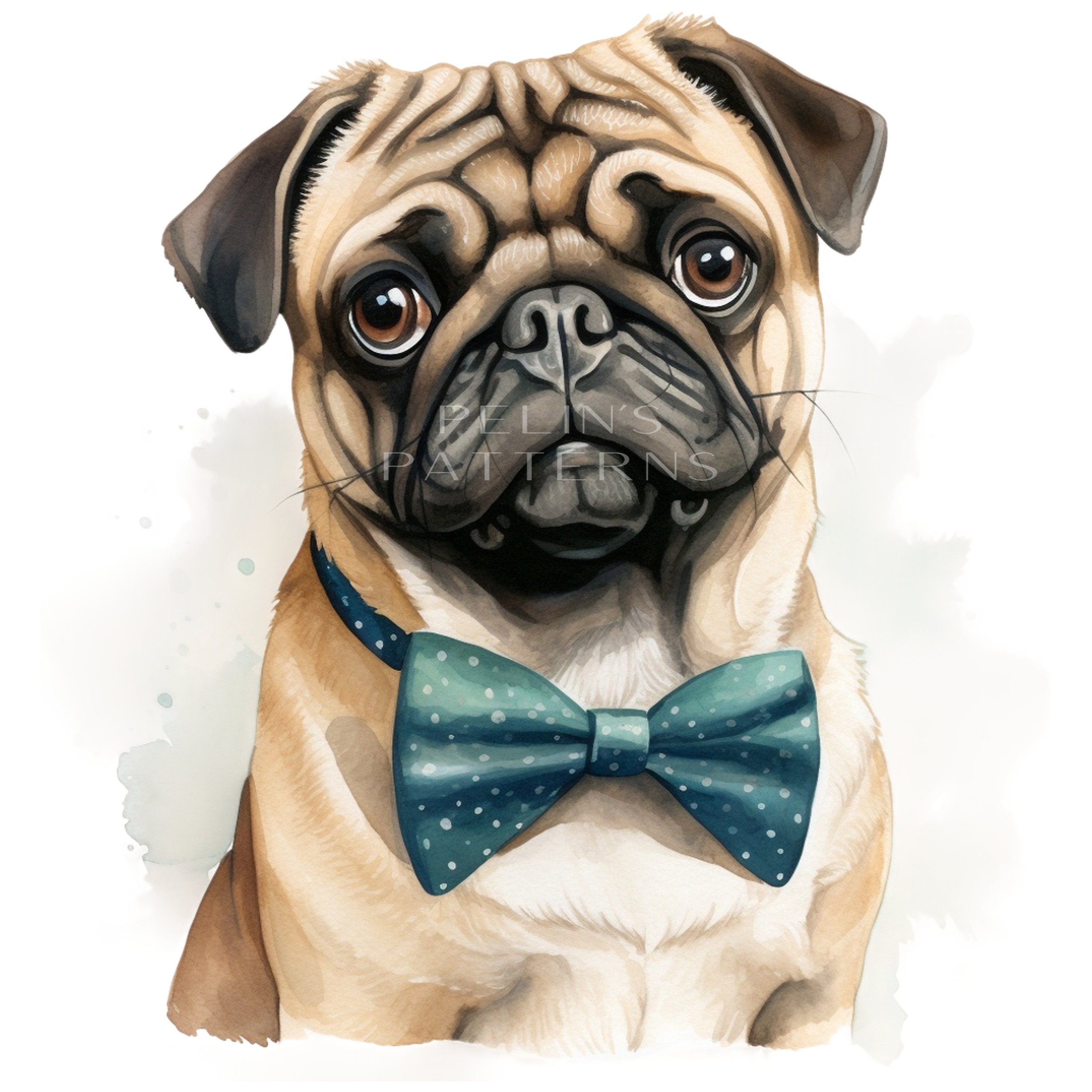 Pug Png Clipart - Etsy