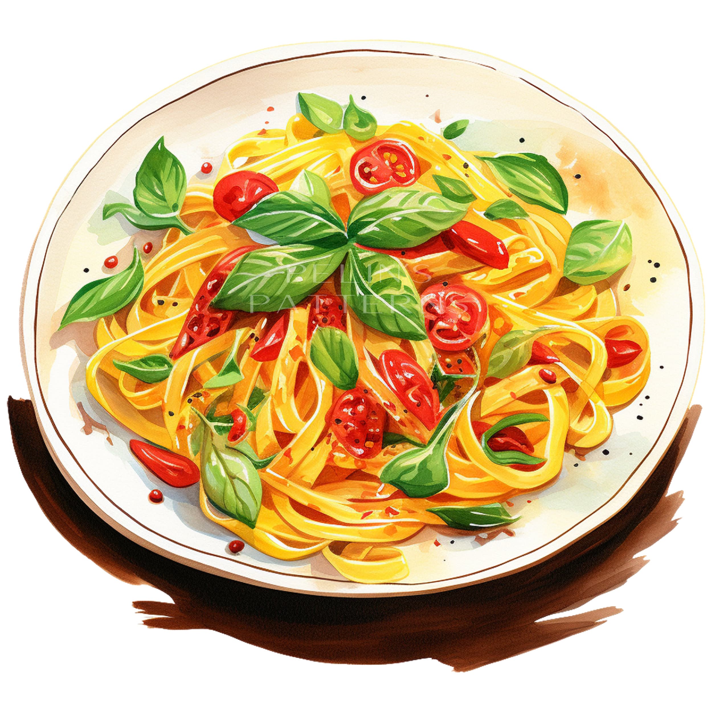 Pasta Png Clipart - Etsy