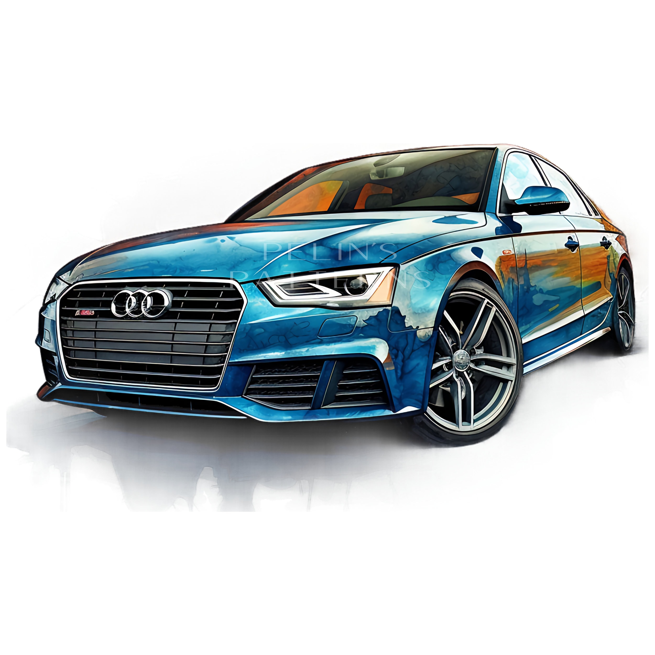 Audi A4 Clipart PNG - Etsy
