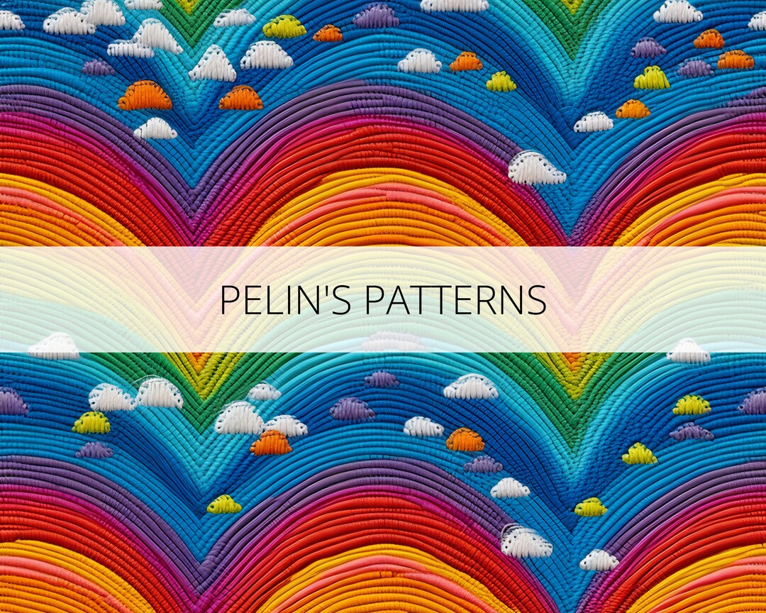 Embroidery Seamless Pattern, Faux Embroidery Pattern, Embroidery ...