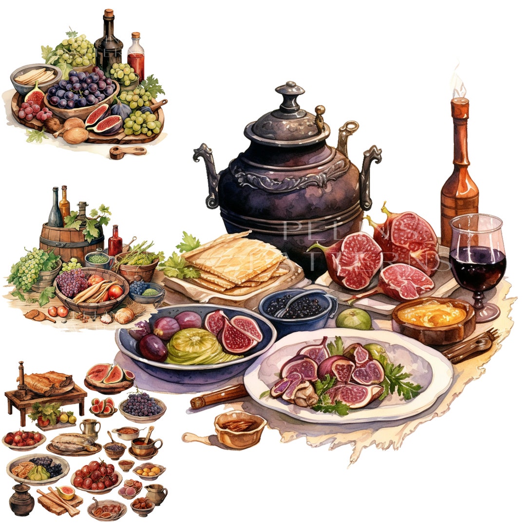 Medieval Food Png Clipart - Etsy