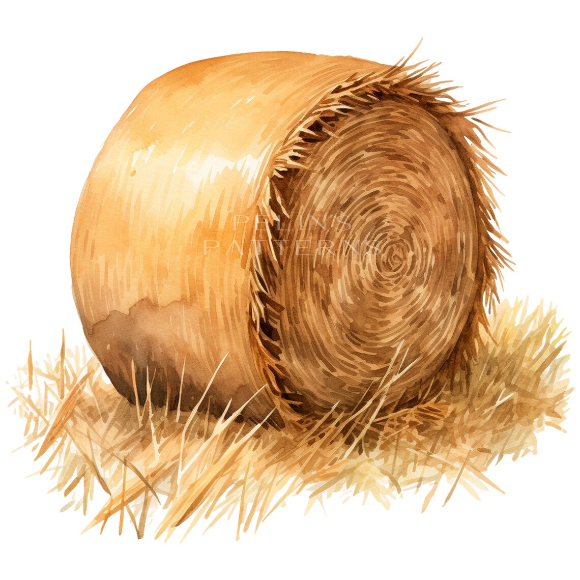 Hay Bale Png Clipart - Etsy