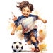Watercolor Soccer Clipart PNG - Etsy