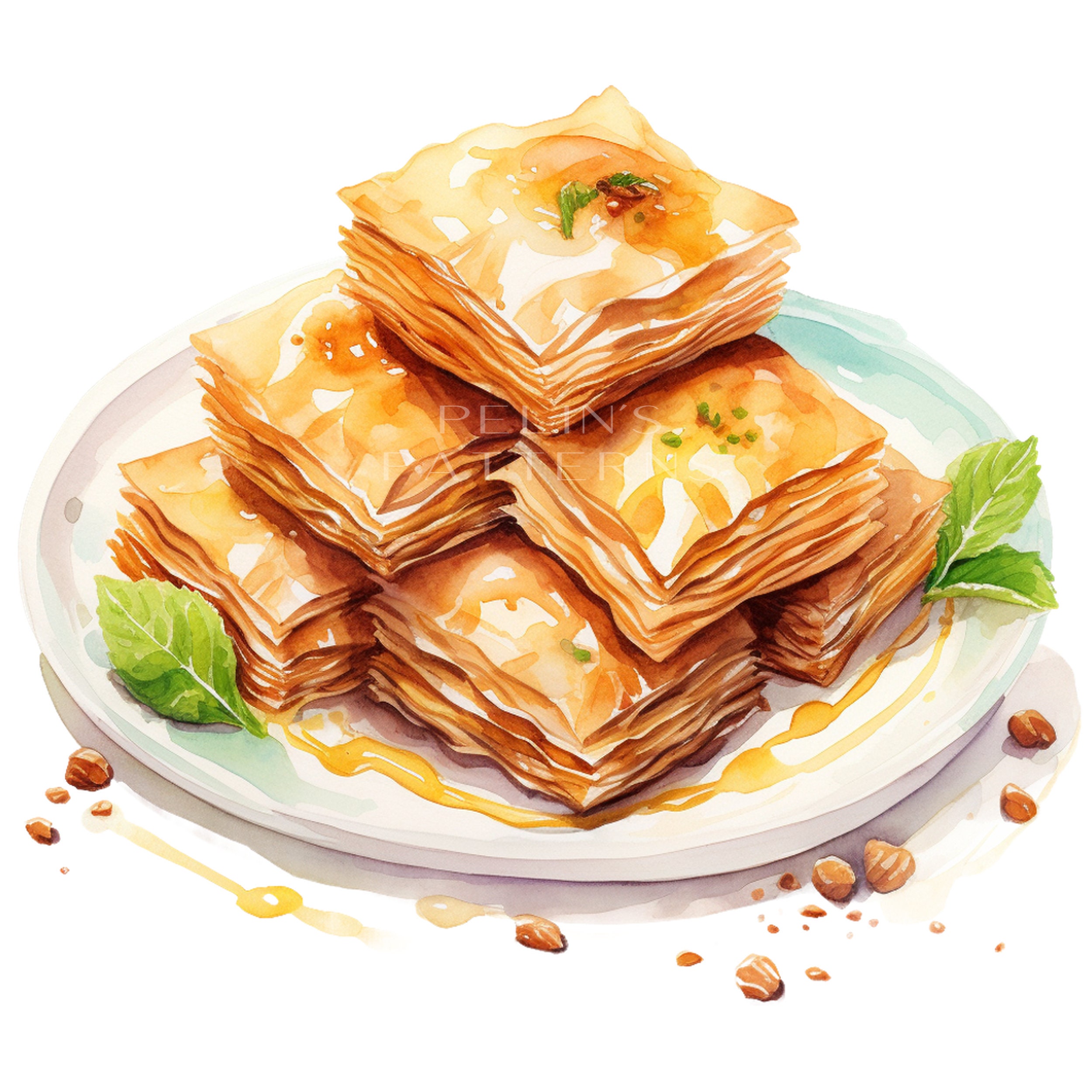 Baklava Png Clipart - Etsy