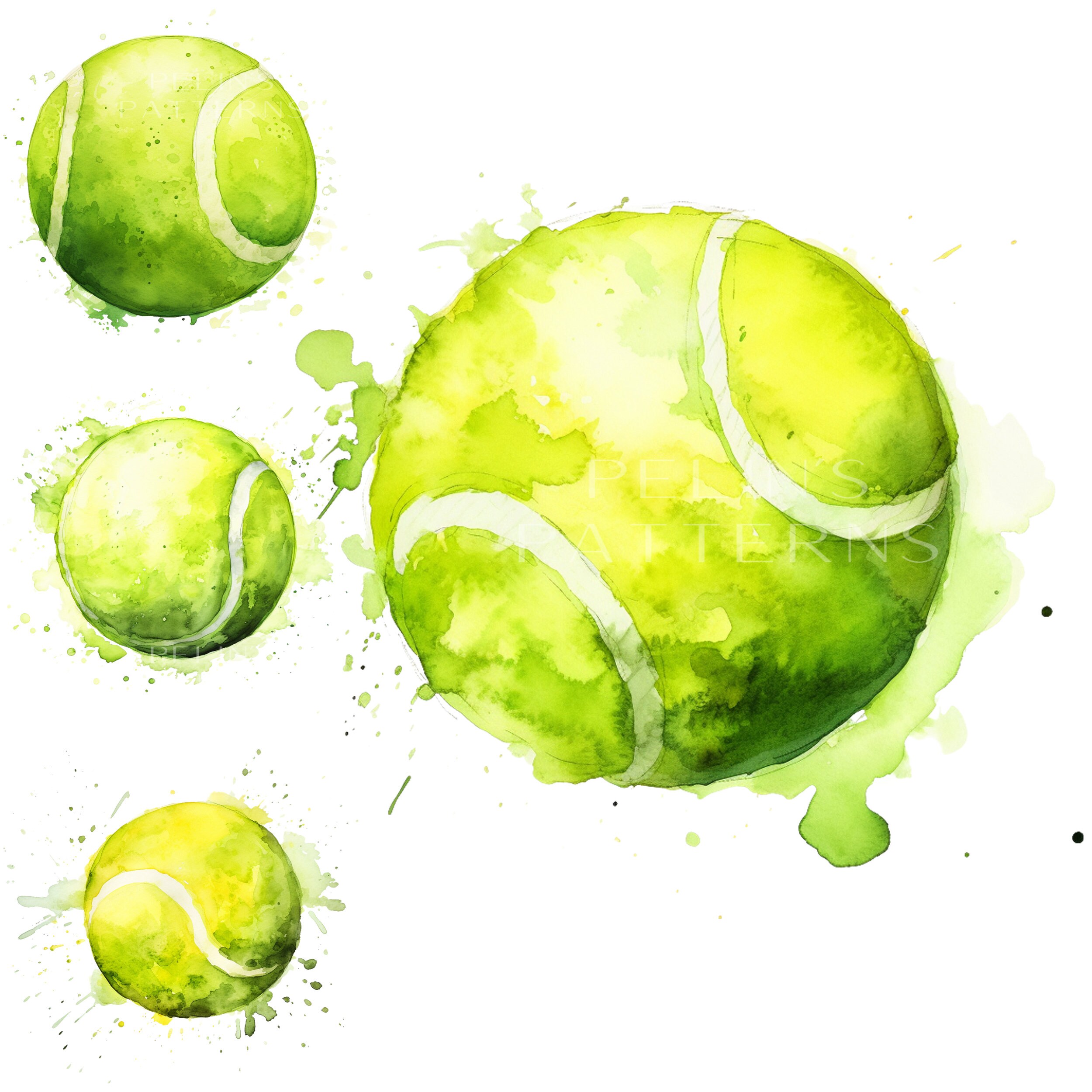 Tennis Ball Clipart Png - Etsy