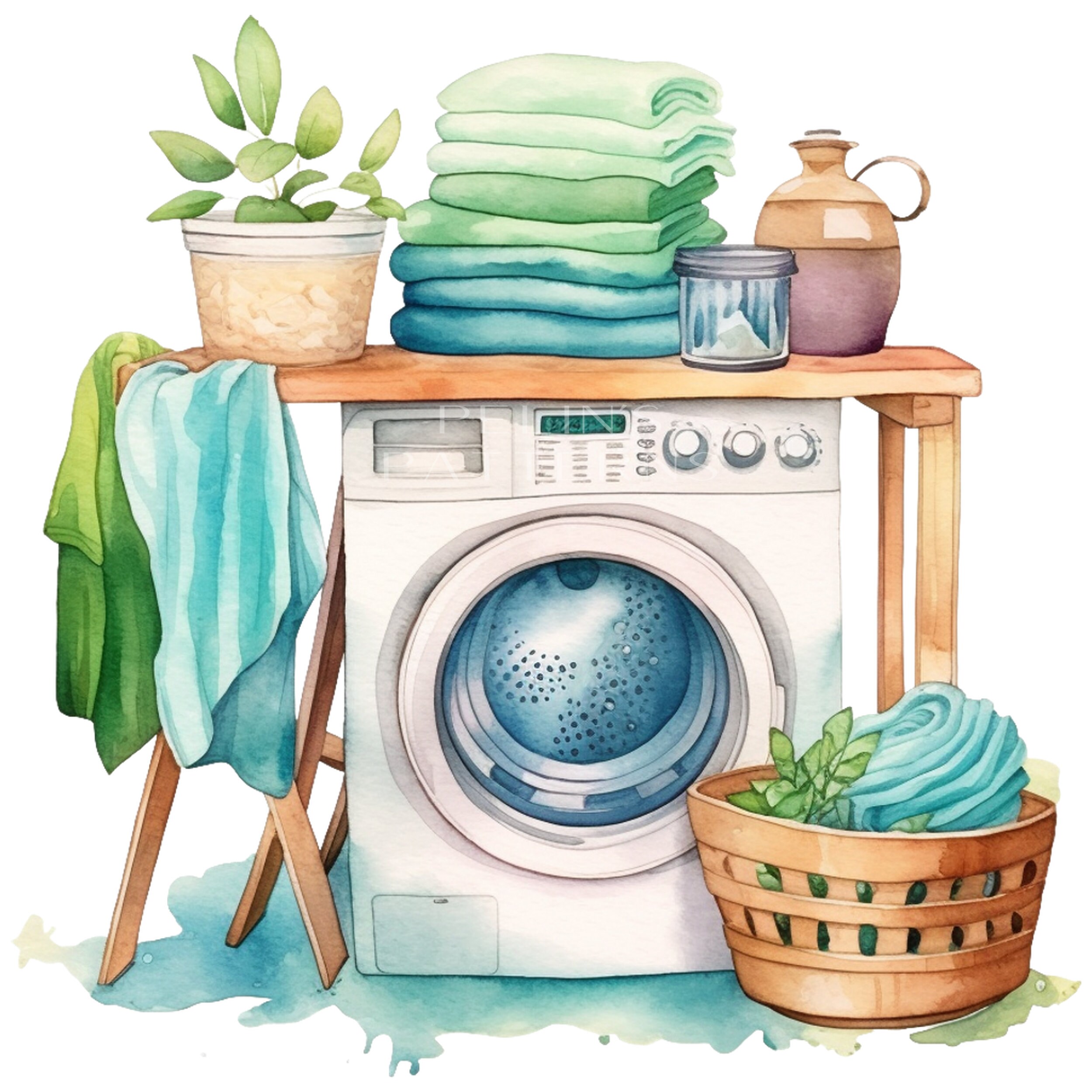 Laundry Clipart Png - Etsy
