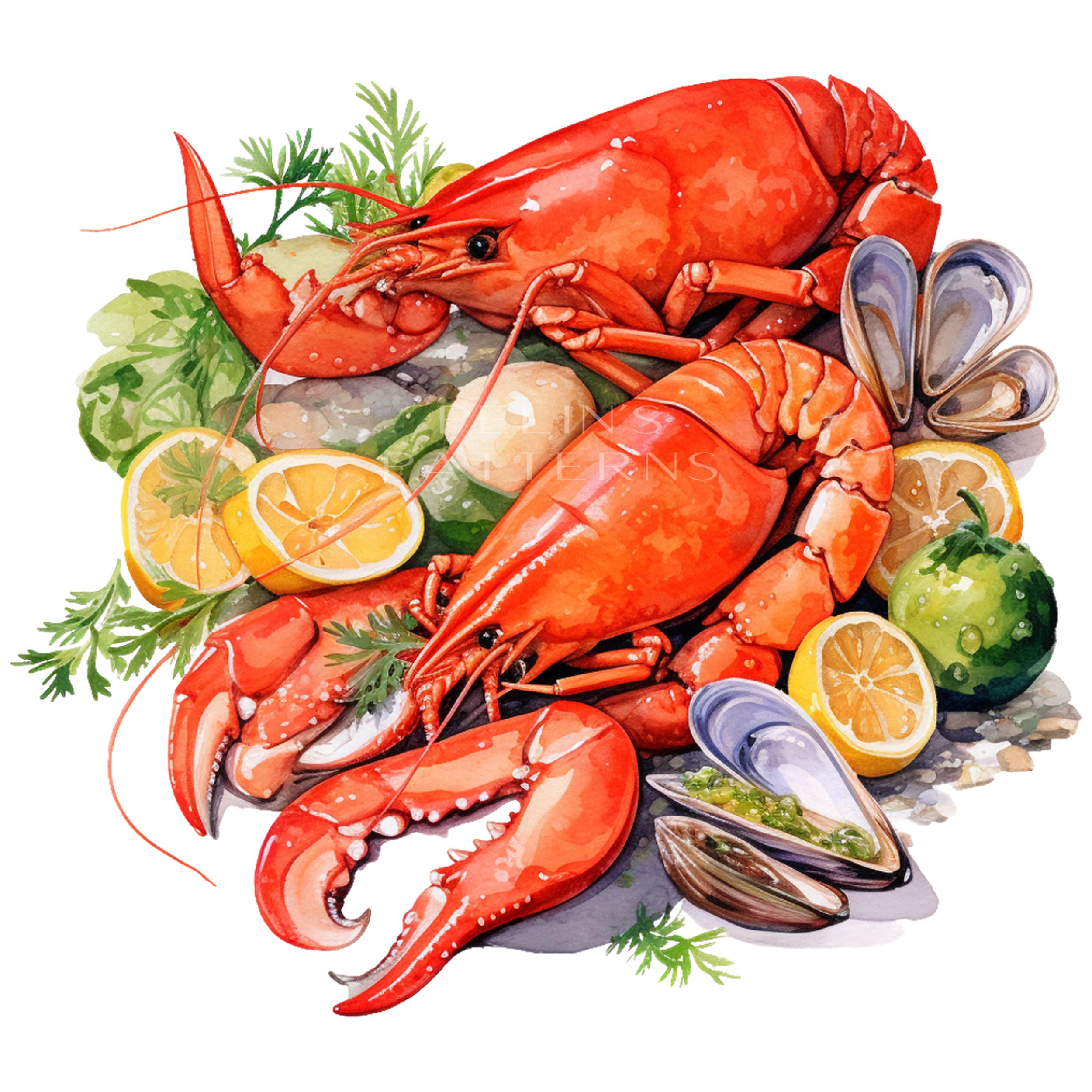 Seafood Png Clipart - Etsy