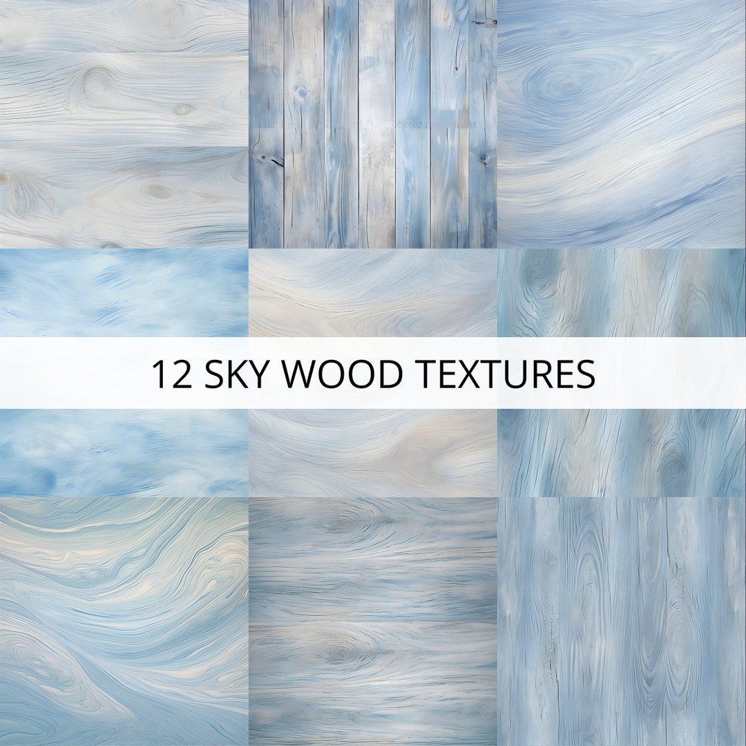 12 Sky Wood Textures Digital Paper Wood Pattern - Etsy