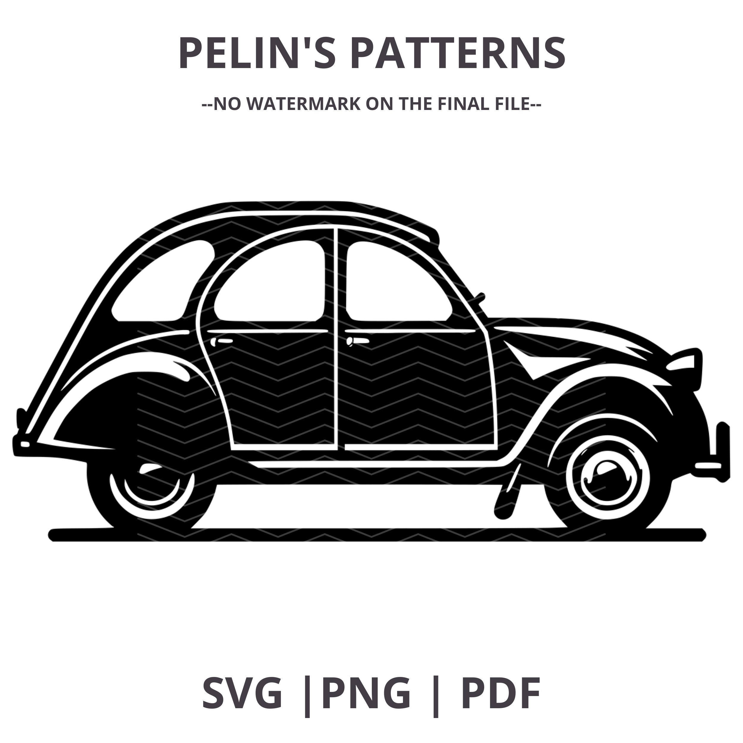 Citroen 2cv SVG PNG PDF Cut Out Digital Vector File - Etsy UK