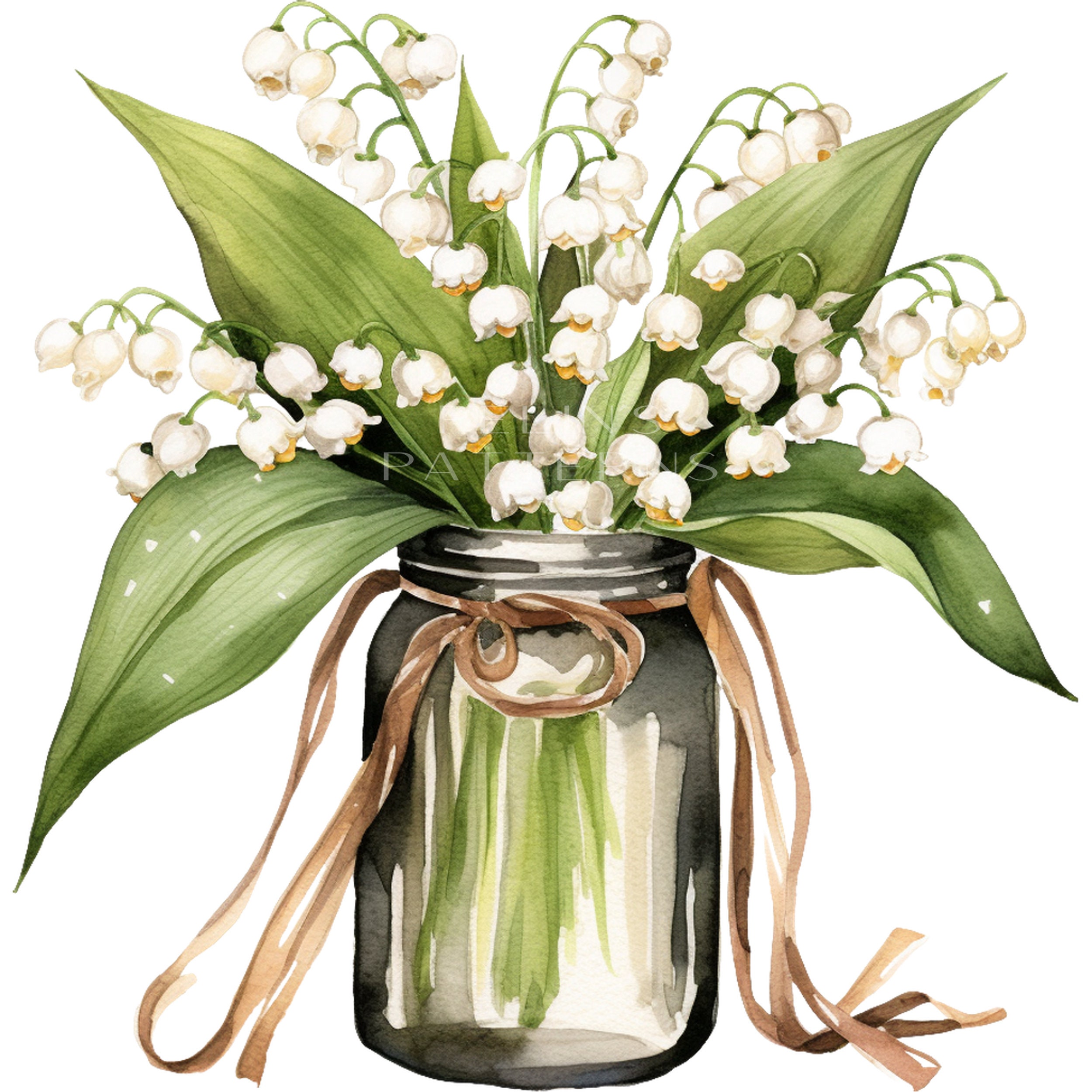 Lily of the Valley PNG Clipart - Etsy