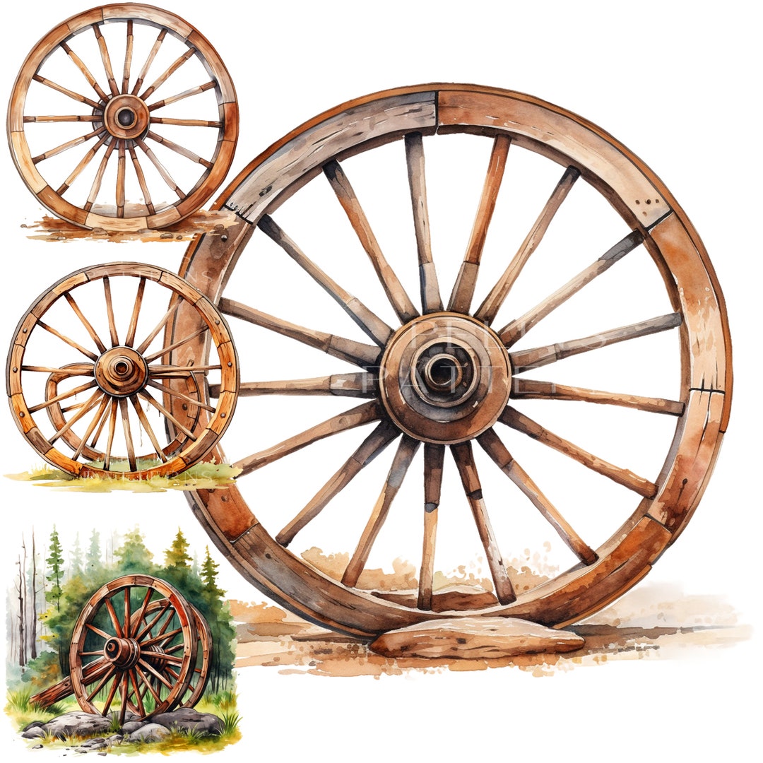 Wagon Wheel Png Clipart - Etsy