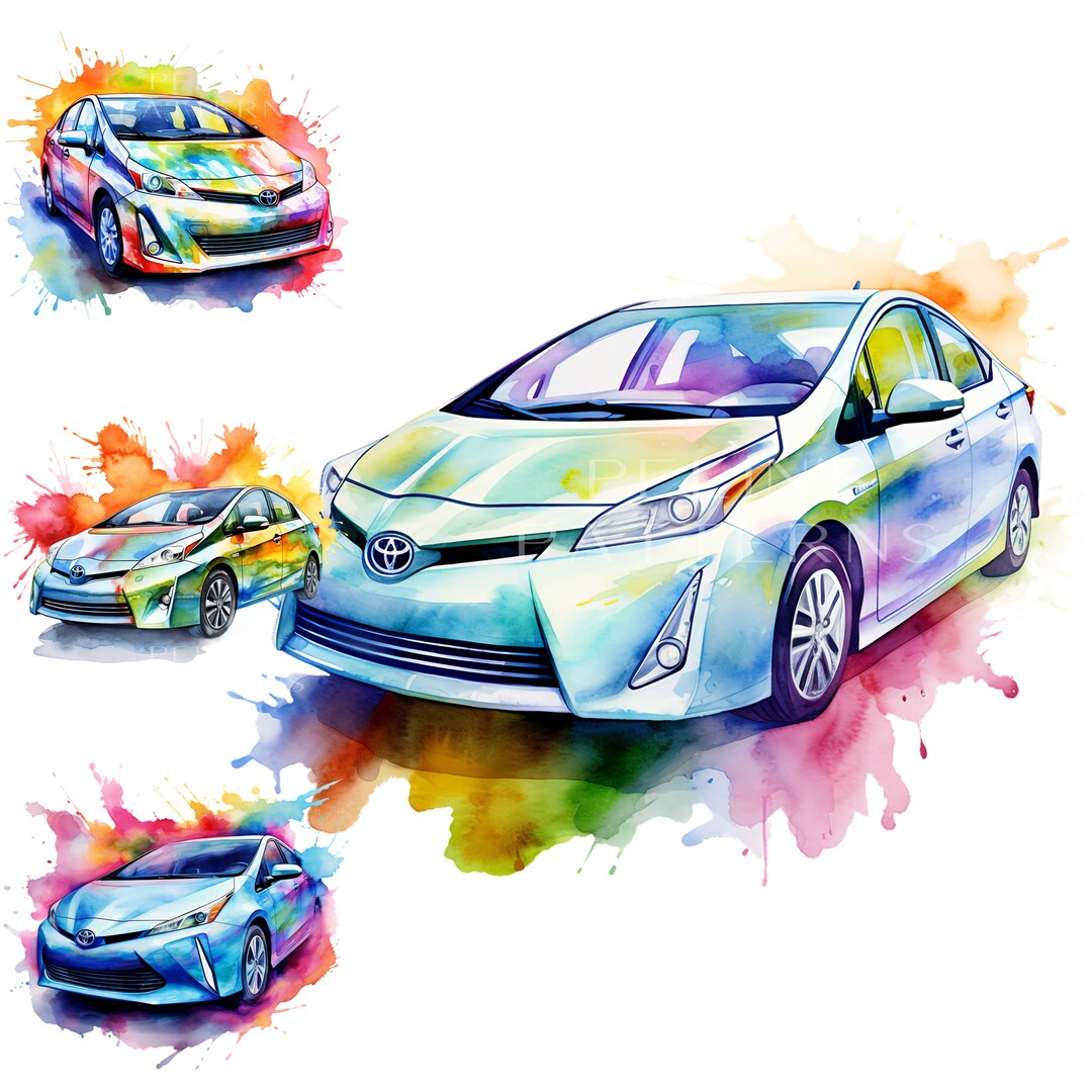 Toyota Prius Clipart PNG - Etsy