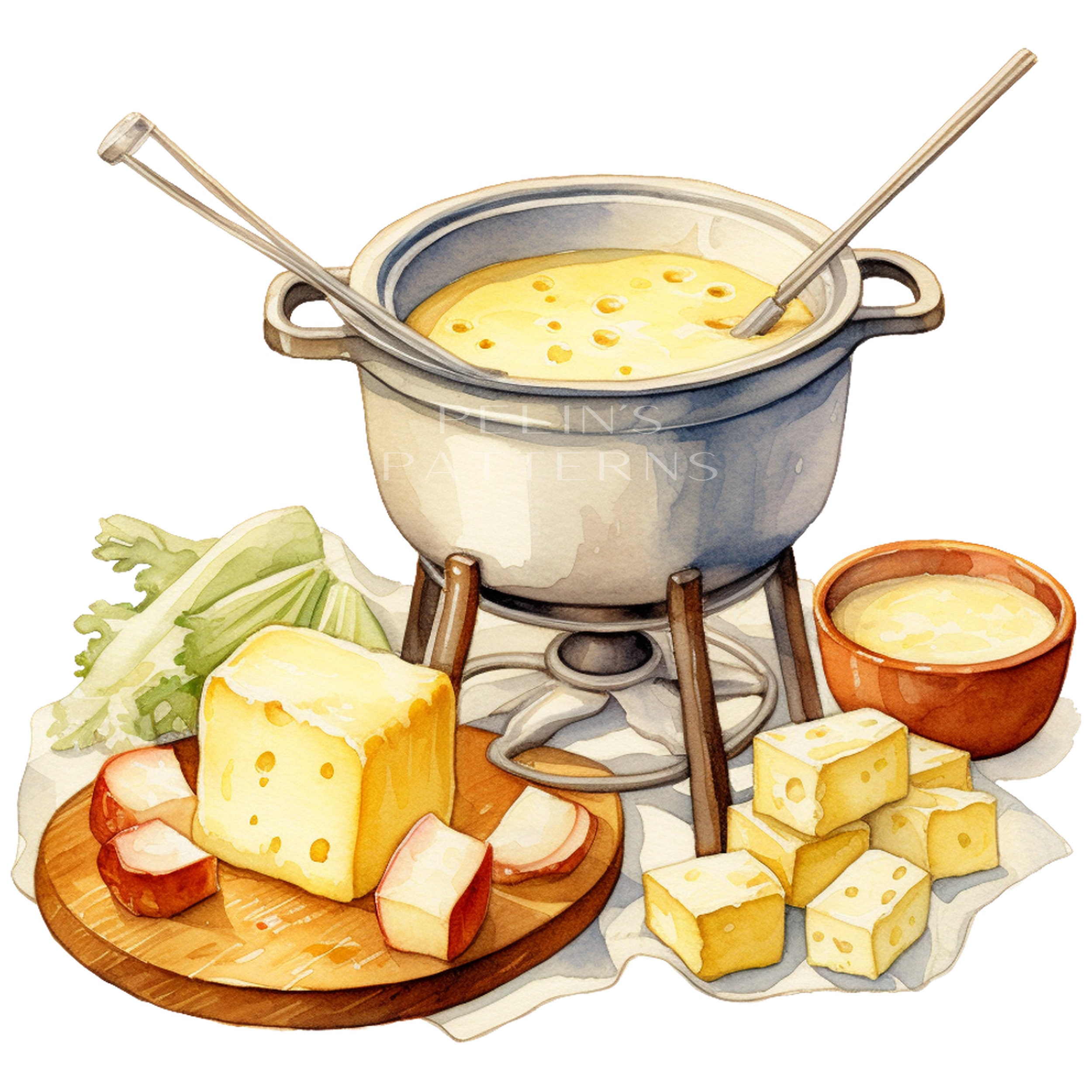 Cheese Fondue Png Clipart - Etsy