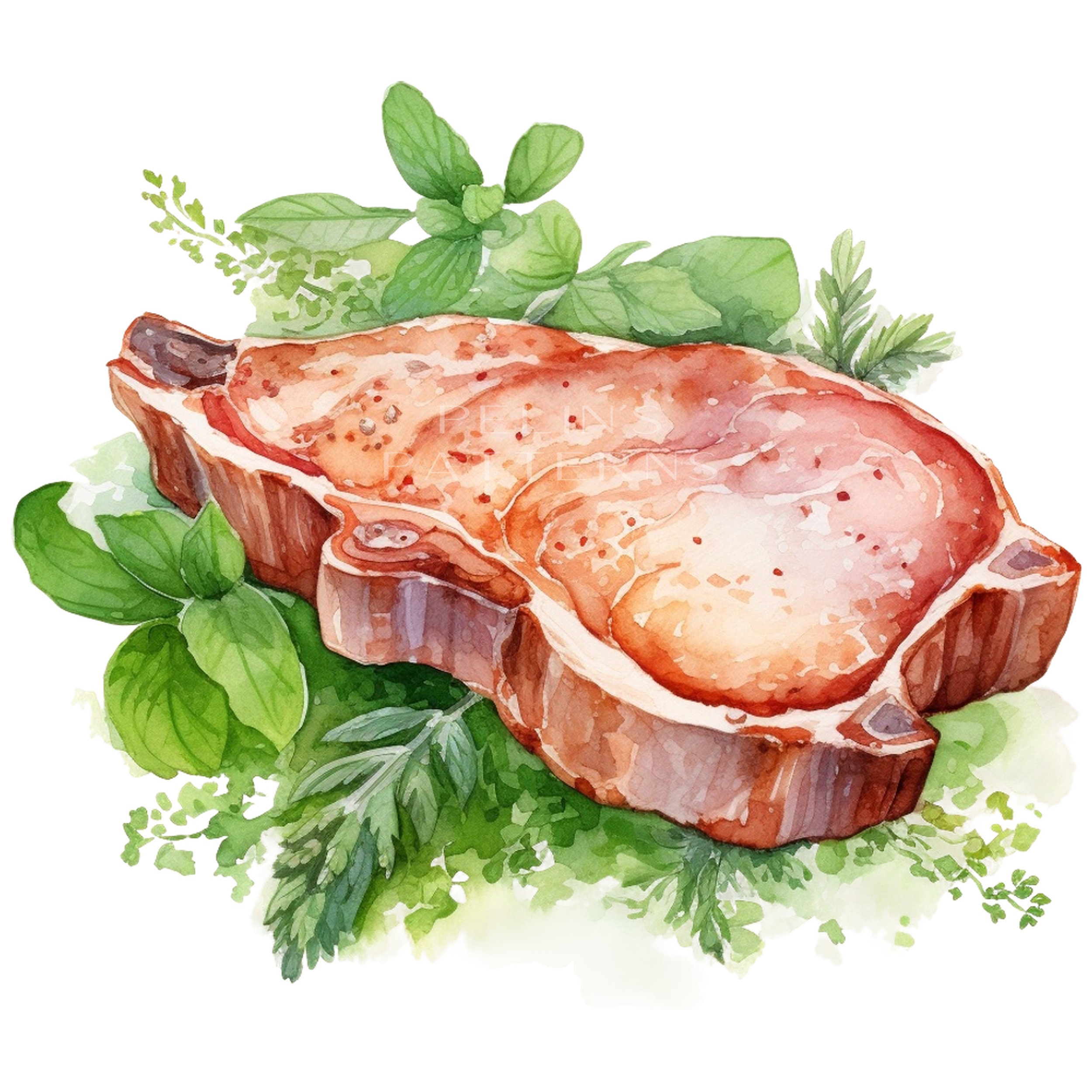 Pork Chops Png Clipart - Etsy