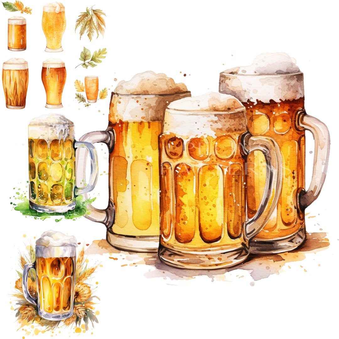 Beer Clipart PNG - Etsy