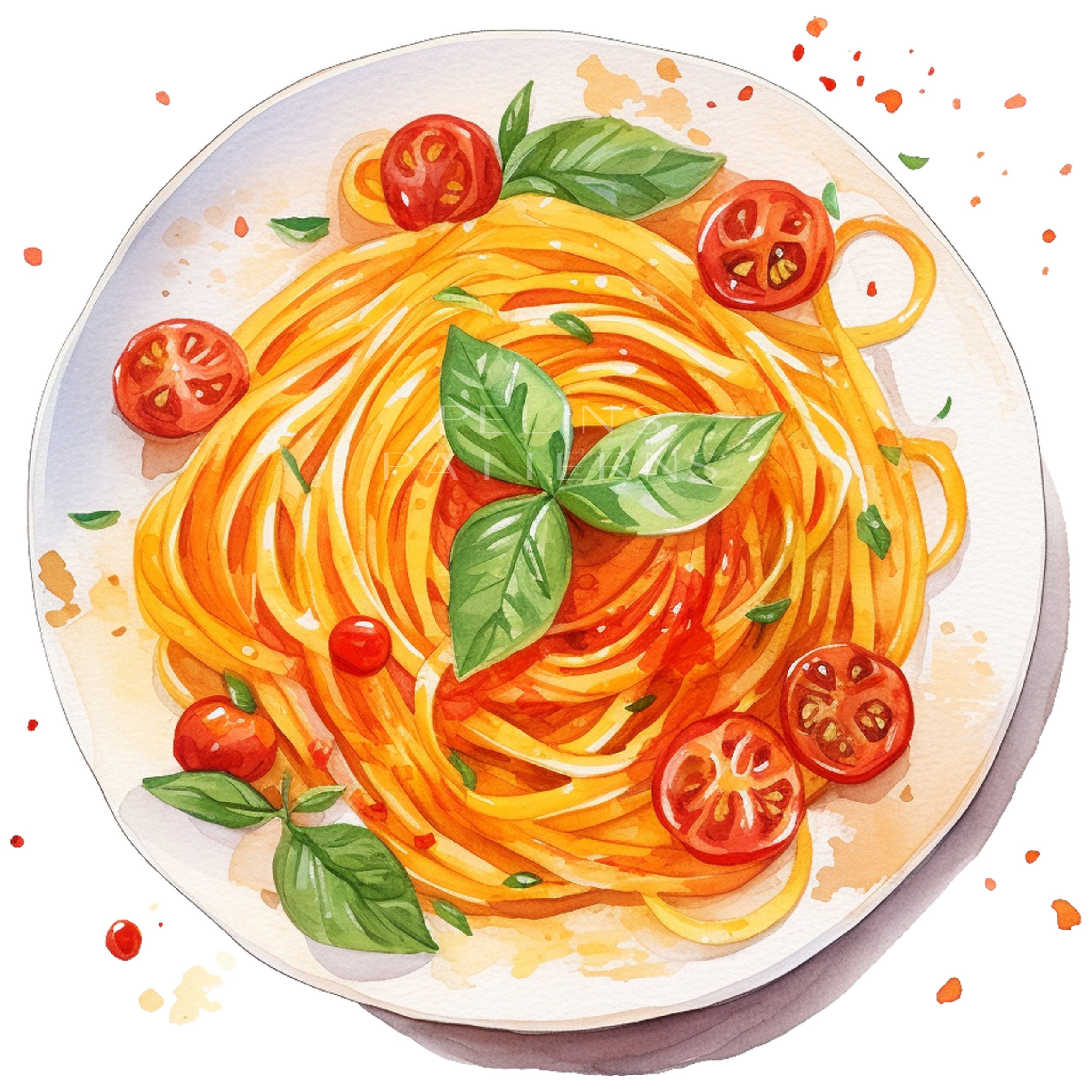 Pasta Png Clipart - Etsy