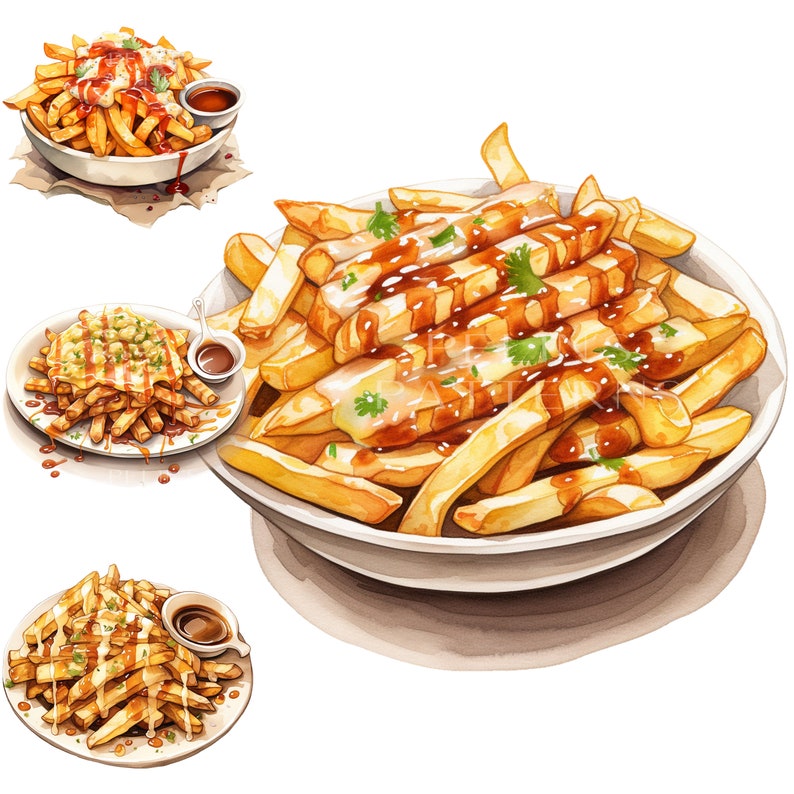 Poutine Png Clipart - Etsy