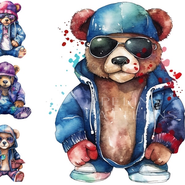 Teddy Bears Clipart - Etsy