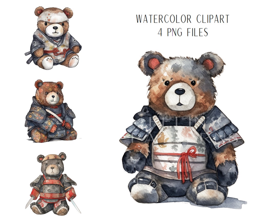 Samurai Teddy Bear - Etsy