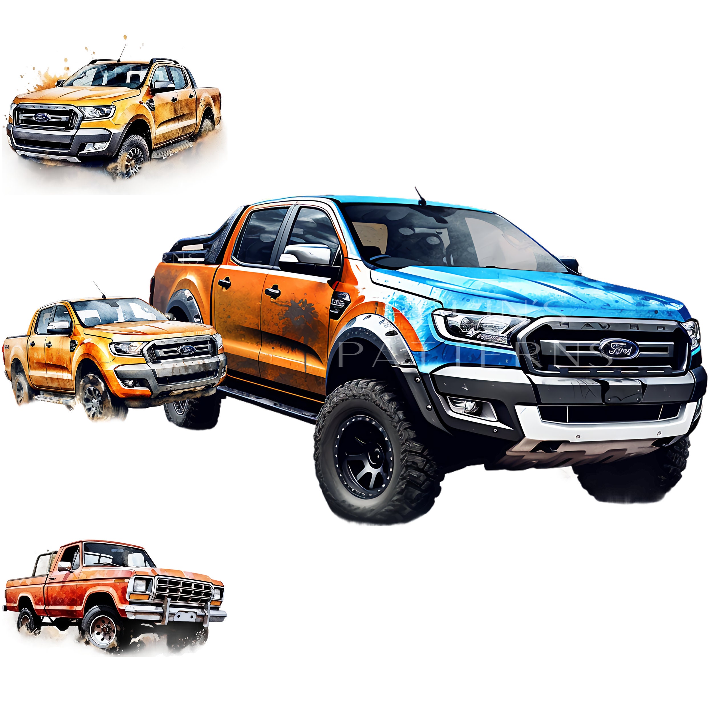 Ford Ranger Clipart PNG - Etsy